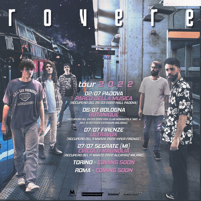 Rovere: tour riprogrammato e album in arrivo – THE MUSICWAY MAGAZINE